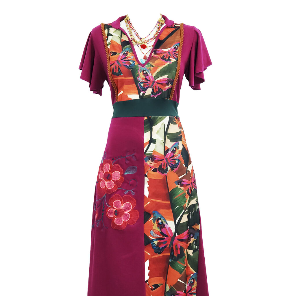Vestido Hippie Largo Buga Mariposas - Karma Love