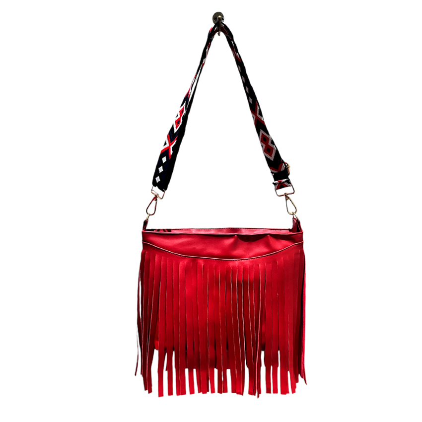 Carterón flecos rojo - Karma Love