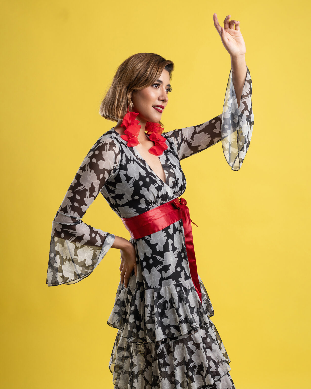 Vestido Dora Olanes negro blanco - Karma Love