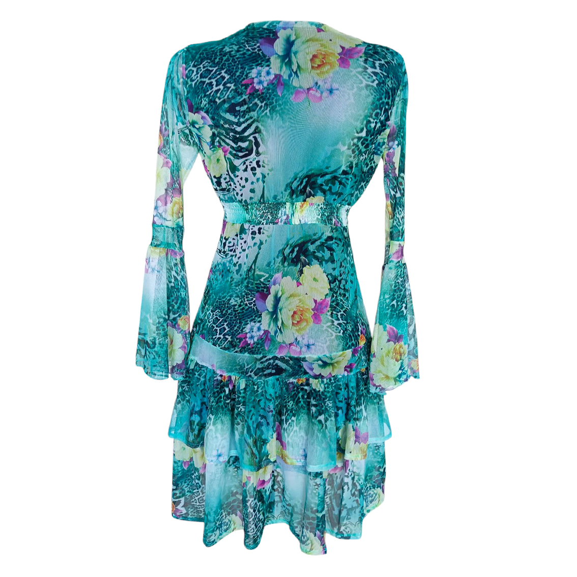 Vestido Dora29 animal p turquesa - Karma Love